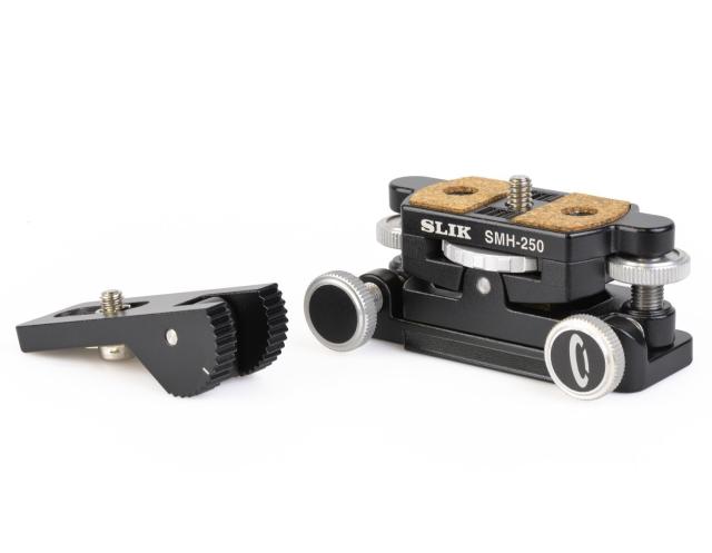 スリック SLIK 微動雲台 マイクロモーションヘッド SMH-250 2軸式 アルミダイキャスト製 アルカスイス規格互換 206775