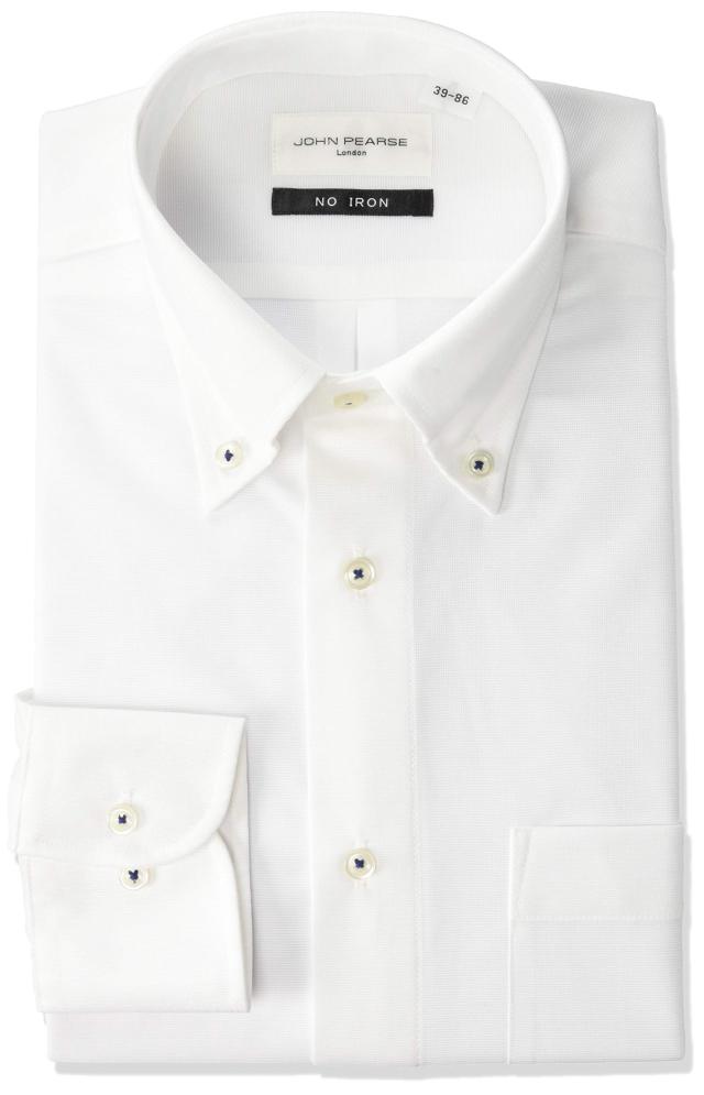 [コナカ] ドレスシャツ YS-JP-WHITE-UM-3990 メンズ 白/織り柄/長袖 JP93001-1-3980 首回43？袖丈86？-LL(日本サイズ 2L相当)