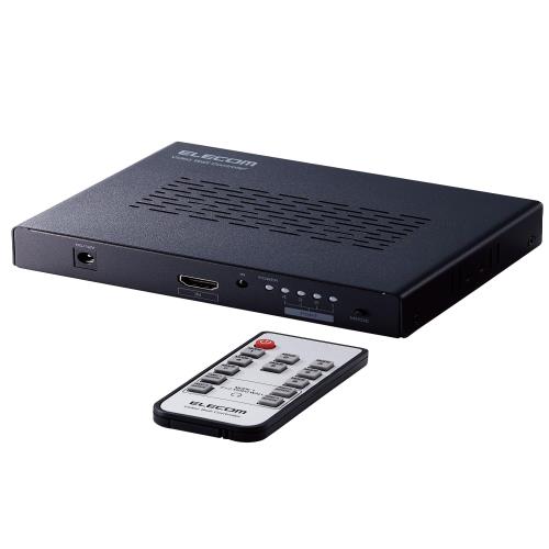 エレコム 4画面分割 HDMI画面分割器 マルチビューワー 4K(3840×2160)60Hz ps4/5 switch対応 画面回転可能 8つのレイアウト選択 黒 VSP-VWCHD14BK