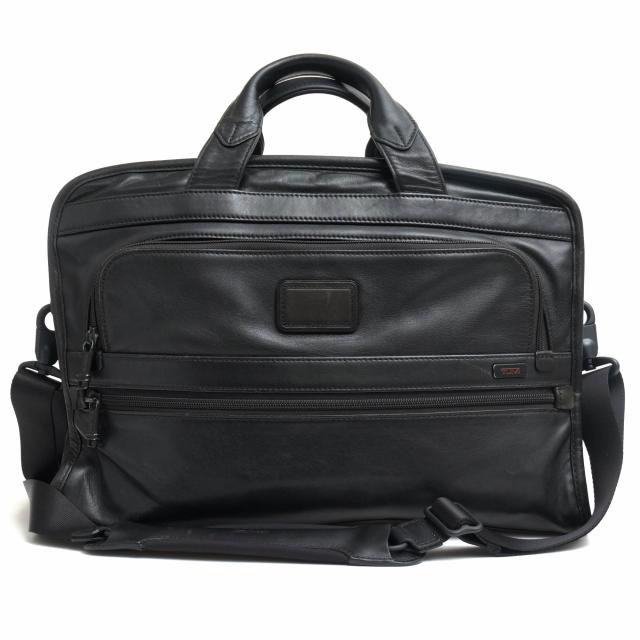 ○トゥミ TUMI ナパレザー 牛革 ビジネスバッグ 96101DH ALPHA slim Deluxe Leather portfolio スリム・デラックス・レザー・ポー  中古