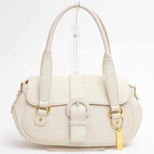 ○フルッティ ディ ボスコ FRUTTI DI BOSCO 牛革 ハンドバッグ 5001-01 CHICA チカ シボ革 シュリンクレザー レディース 【中古】 中古