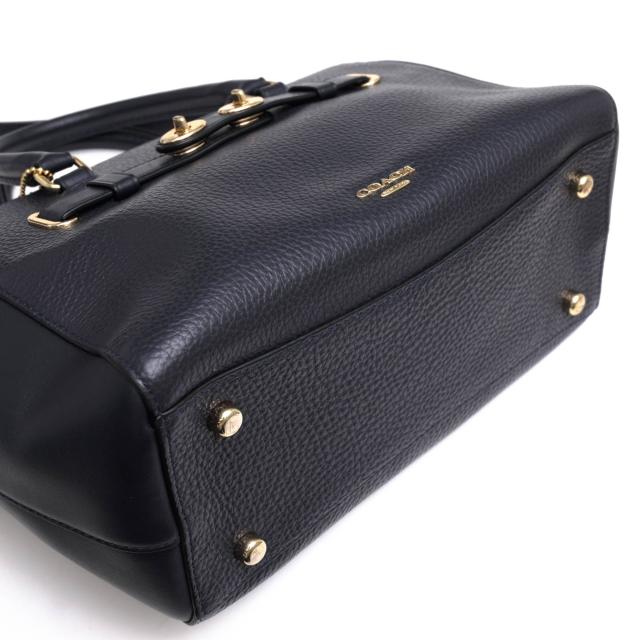 ○コーチ COACH ペブルドレザー 牛革 ハンドバッグ F55665 Blake
