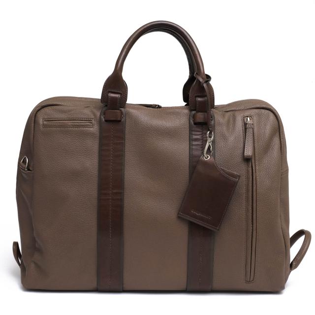 ○ガレリアント GALLERIANT ゴートスキン ビジネスバッグ GAI-3152 CINTURA チントゥーラ A4サイズ収納 シボ革 シュリンクレザー   中古