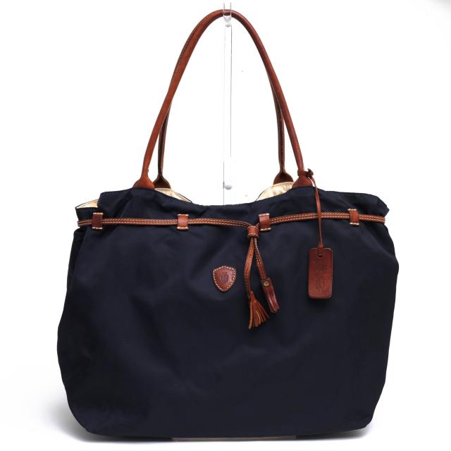 ○フェリージ Felisi リモンタナイロン バケッタレザー 牛革 トートバッグ 10/97/DS+OS 肩掛け ワンショルダーバッグ レディース   中古