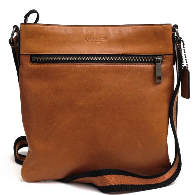 ○コーチ COACH スポーツカーフ 牛革 ショルダーバッグ 72107 OWERY CROSSBODY IN LEATHER バワリー クロスボディー クロスボディ  中古