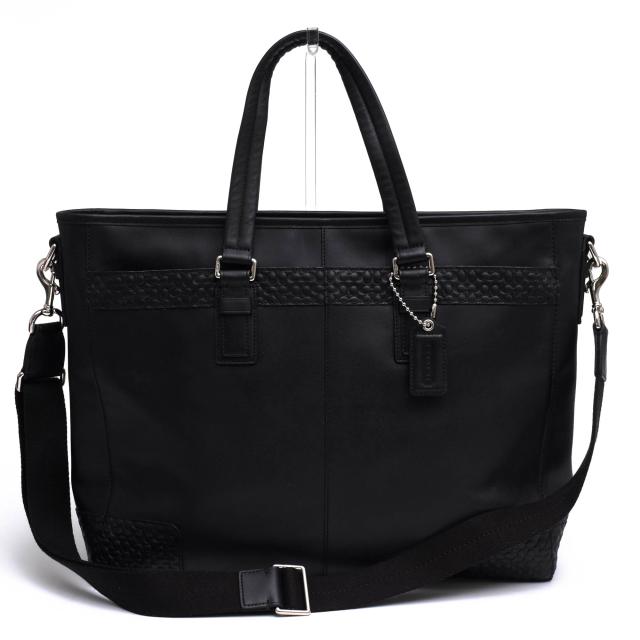 ○コーチ COACH 牛革 ビジネスバッグ F70455 Graham Leather Zip Business Tote グラム レザー ジップ ビジネストート ミニシグネ  中古
