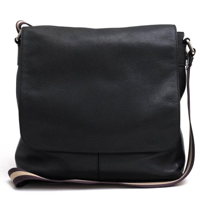 ○コーチ COACH スポーツカーフ 牛革 ショルダーバッグ F28576 Charles Small Messenger チャールズ スモール メッセンジャー フラ 中古