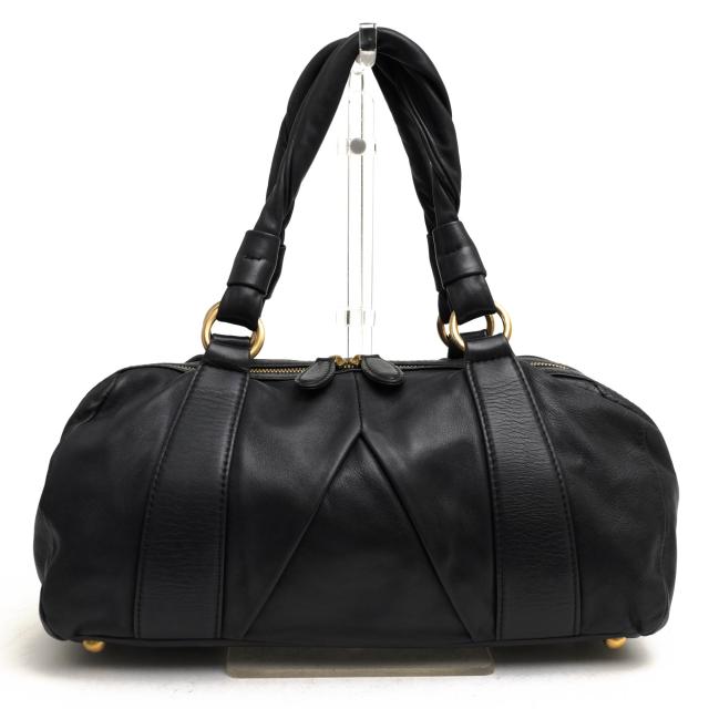 ○土屋鞄 TSUCHIYA-KABAN ソフトエアレザー 本牛革 ハンドバッグ chiffon シフォン フェザーボストン ミニボストン レディース 【  中古