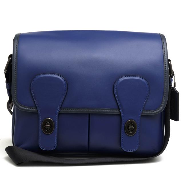 ○コーチ COACH リファインドカーフ 牛革 the originals オリジナルズ ミッドナイト ショルダーバッグ C2907 Heritage Map Bag ヘ  中古