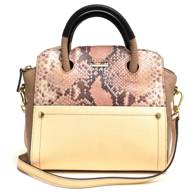 ○フルラ FURLA 牛革 ハンドバッグ POLARIS ポラリス 2WAY ショルダーバッグ レディース 【中古】 中古