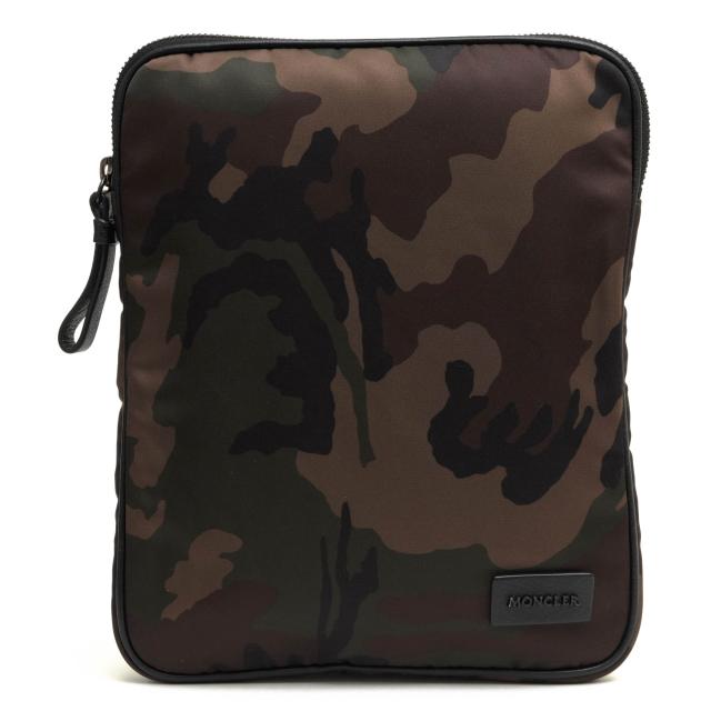 ○モンクレール MONCLER セカンドバッグ/クラッチバッグ A500160057959-828 PORTA TABLET iPadタブレットケース 迷彩・カモフラー  中古
