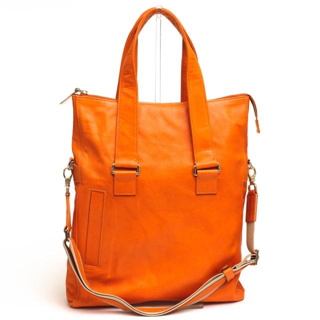 ○アニアリ aniary 牛革 アイディアルレザー トートバッグ 01-02001 シボ革 シュリンクレザー 2WAY ショルダーバッグ メンズ 【中  中古