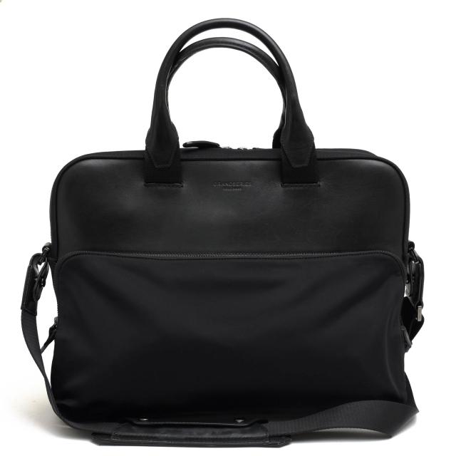 ○コールハーン COLE HAAN 一部牛革 ビジネスバッグ F11336 GRANDSERIES Nylon and Leather Attache 2WAY ショルダーバッグ メンズ 中古
