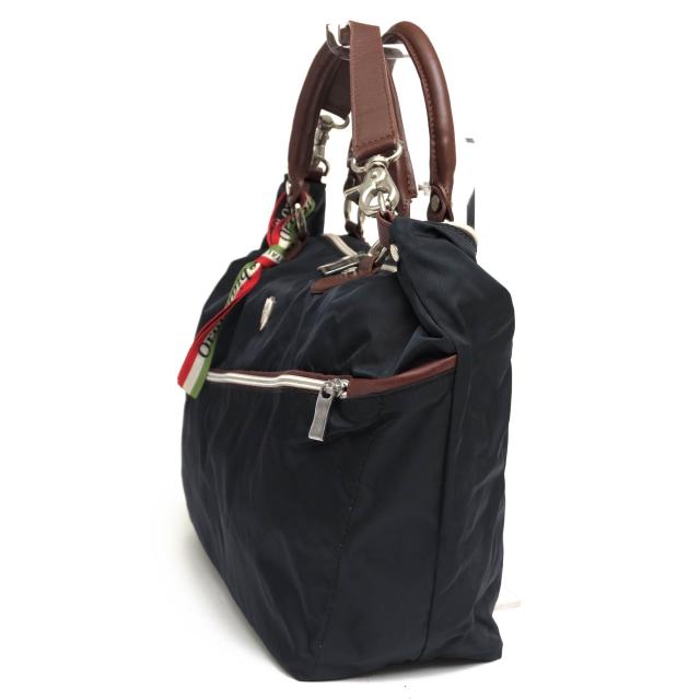 ○オロビアンコ orobianco 伊リモンタ社ナイロン 牛革 トートバッグ