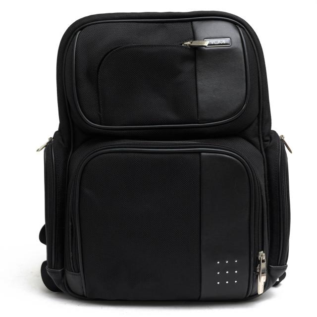 ○トゥミ TUMI FXTバリスティックナイロン カーフ 牛革 リュック 23181D LXT Creativity Backpack バックパック デイパック メンズ 中古