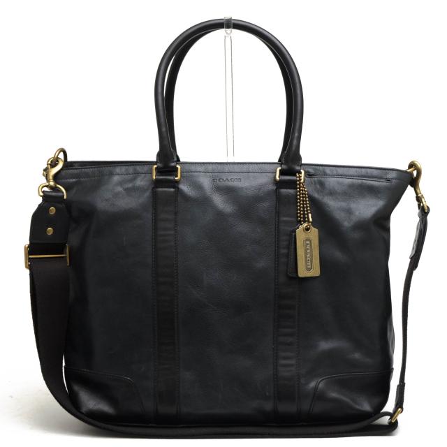 ○コーチ COACH ハーネスレザー 牛革 トートバッグ 71026 Bleecker Business Tote In Harness Leather ブリーカー ビジネストート  中古