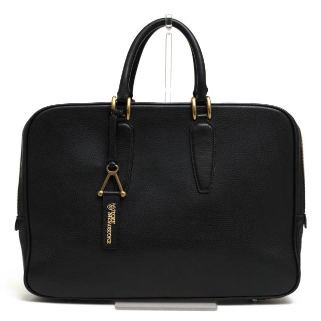 ○トフアンドロードストーン トフ＆ロードストーン TOFF＆LOADSTONE 牛革 ビジネスバッグ TM-1070 V brief Vブリーフ シボ革 シュ  中古