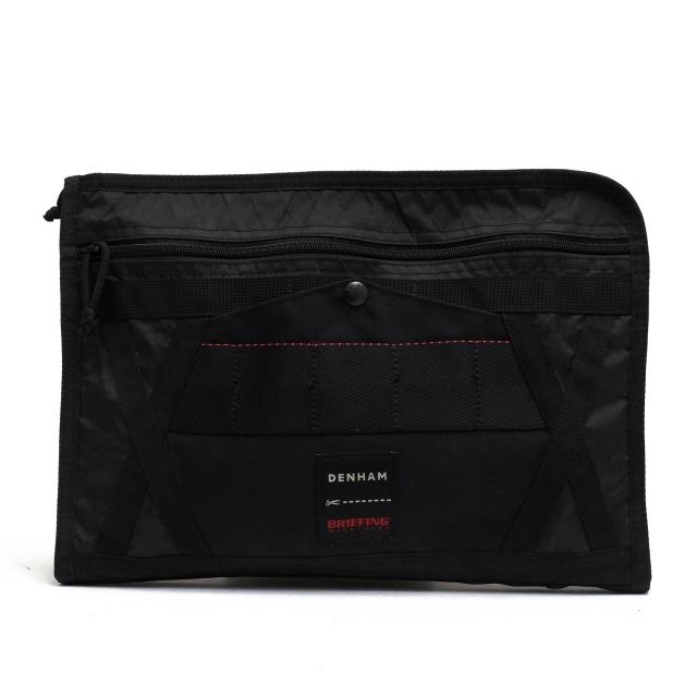 ○ブリーフィング BRIEFING DENHAM デンハム X-Pack コーデュラナイロン セカンドバッグ/クラッチバッグ 29191-9-83003 NC FILE TA 中古