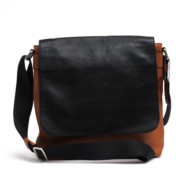 ○コーチ COACH スポーツカーフ 牛革 ショルダーバッグ F72108 Sullivan Small Messenger In Sport Calf サリバン スモールメッセ  中古