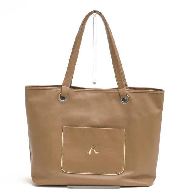 ○キタムラ Kitamura 牛革 トートバッグ Y-1088 A4サイズ収納可 シボ革 シュリンクレザー 肩掛け ワンショルダーバッグ レディース 中古