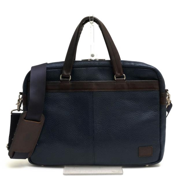 ○ポーター 吉田カバン PORTER 牛ステア コンビネーション鞣し エンボス ビジネスバッグ 192-04221 BLEND BRIEF CASE S ブレンド 2 中古