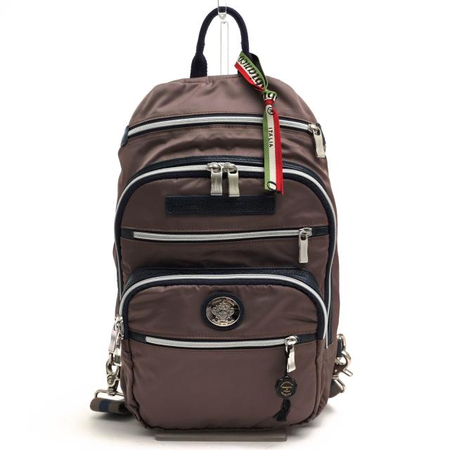 ○オロビアンコ orobianco 伊リモンタ社ナイロン 牛革 リュック GLORIOSO グロリオーゾ ビジネスリュック デイパック メンズ 【中  中古