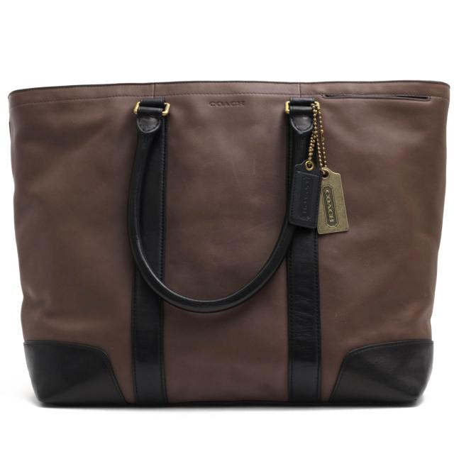 ○コーチ COACH ハーネスレザー 牛革 トートバッグ 71026 Bleecker Business Tote In Harness Leather ブリーカー ビジネストート  中古