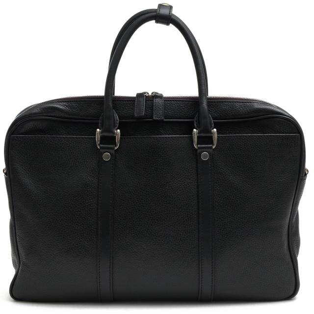 ○デルガ DELL'GA 牛革 カーフ ビジネスバッグ シボ革 シュリンクレザー メンズ 【中古】 中古