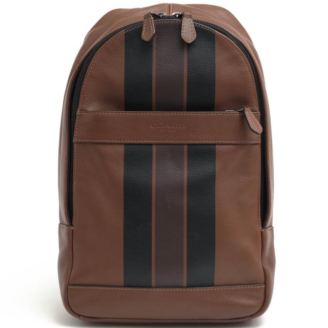 ○コーチ COACH 牛革 カーフ ショルダーバッグ F72226 CHARLES PACK IN VARSITY LEATHER チャールズ ヴァーシティ スムースレザー  中古
