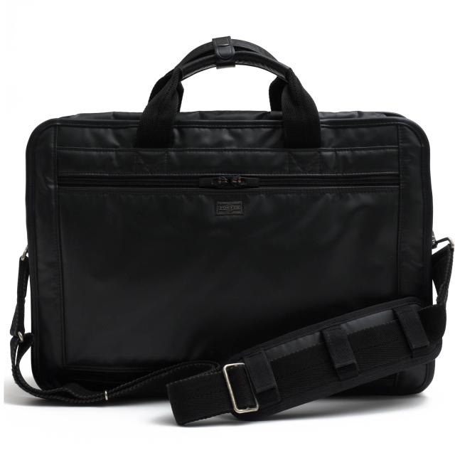 ○ポーター 吉田カバン PORTER ターポリン ボンディング加工 ビジネスバッグ 645-09260 DEVICE BRIEFCASE デバイス ノートPC収納可 中古