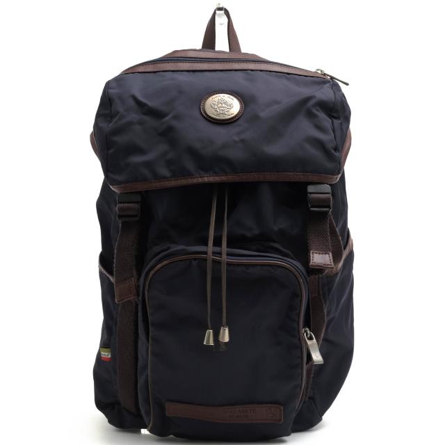 ○オロビアンコ orobianco SAC'S BAR サックスバー別注 伊リモンタ社ナイロン 牛革 リュック IDOLO S-Z8 NYLON バックパック デイ  中古