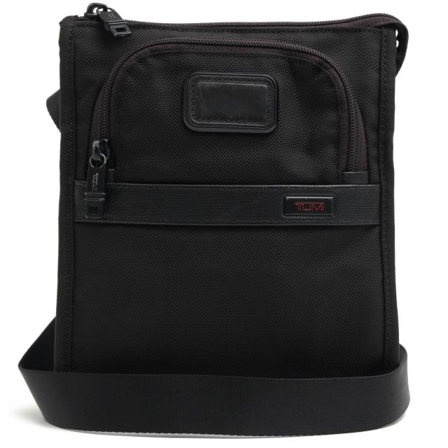 ○トゥミ TUMI バリスティックナイロン ナパレザー 牛革 ショルダーバッグ 022110D2 POCKET BAG SMALL ショルダーポーチ メンズ 【 中古
