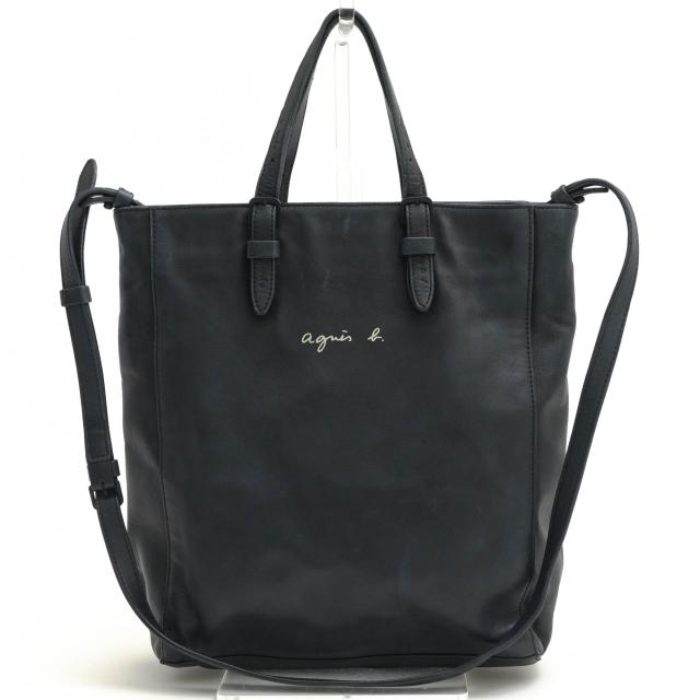 ○アニエスベー agnes b. 牛革 カウレザー トートバッグ MS03B-01 2WAY ショルダーバッグ レディース 【中古】 中古