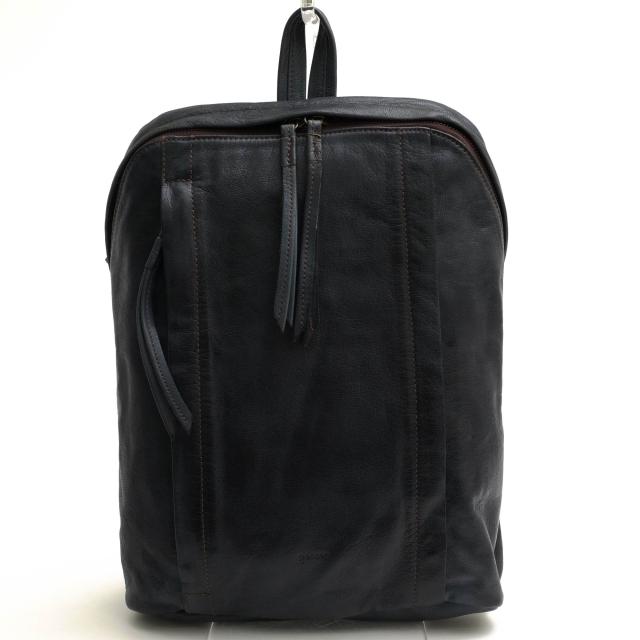 ○ゲンテン genten 山羊革 ゴートスキン リュック 40418 GOAT NUME ゴートヌメ マガジンリュック A4サイズ収納可 ユニセックス 男  中古