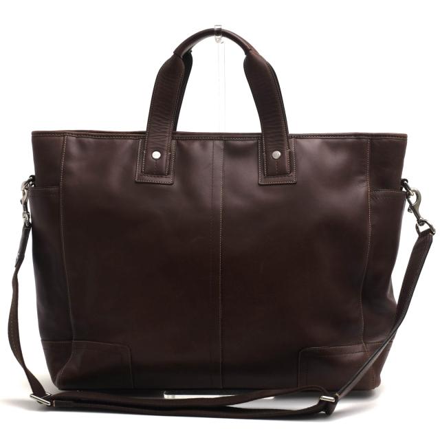 ○コーチ COACH Retro glove tanned leather レトログラブタンレザー 牛革 ビジネスバッグ F70103 Transatlantic Business Tote ト 中古