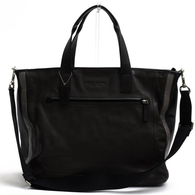 ○コーチ COACH 牛革 カーフ トートバッグ F71349 Heritage Sport Supply Bag ビジネストート ノートPC収納可 2WAY ショルダーバッ 中古