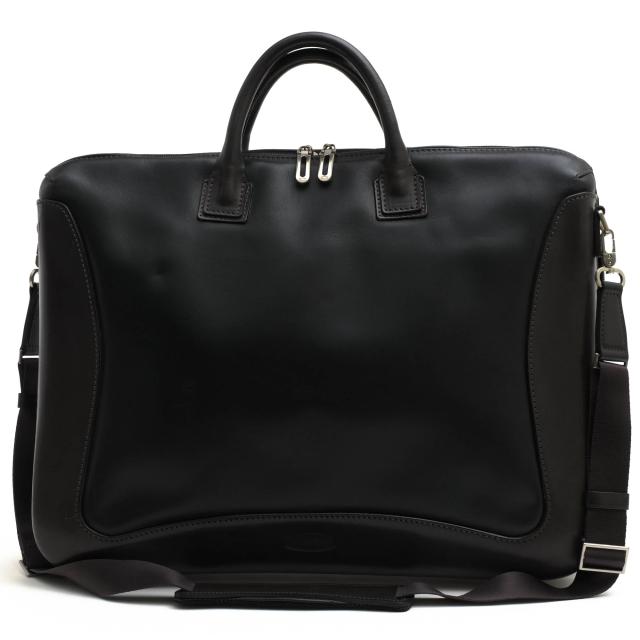 ○ボーンフレーム BONE FRAME ヌメ革 牛革 松崎鞄 マルエム社 ビジネスバッグ 2WAY ショルダーバッグ ラウンドジップ ラウンドファ 中古