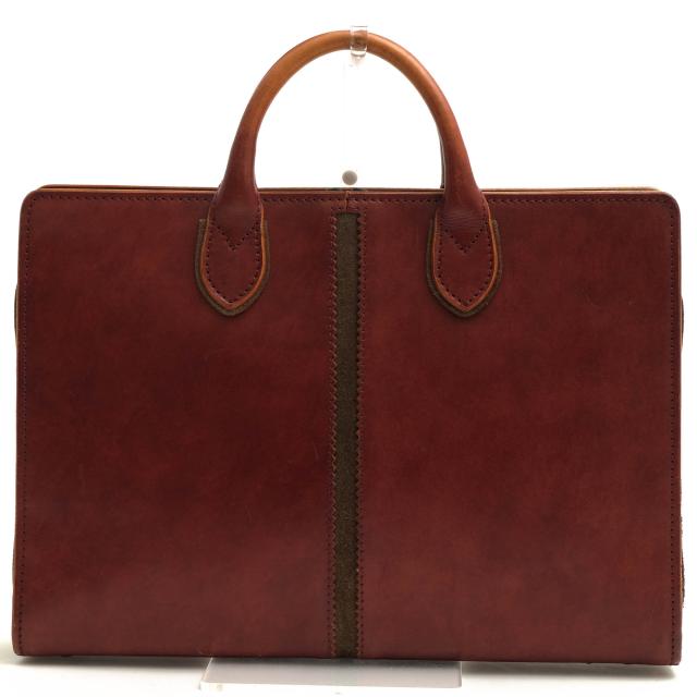 ○ドロワー DRAWER FUJITAKA フジタカ タンニン鞣し 牛革 ビジネスバッグ 66024 TED'S テッズ ストライプ メンズ 【中古】 中古