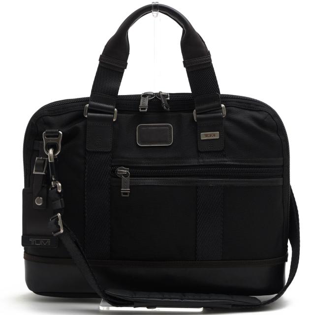 ○トゥミ TUMI バリスティックナイロン ナパレザー 牛革 ビジネスバッグ 222610HK2 Alpha BRAVO Earle Compact Brief アール コン  中古