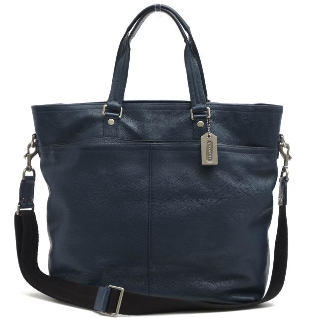 ○コーチ COACH ペブルドレザー 牛革 トートバッグ F77181 Transatlantic Drafting トランスアトランティック ドラフティング トー 中古