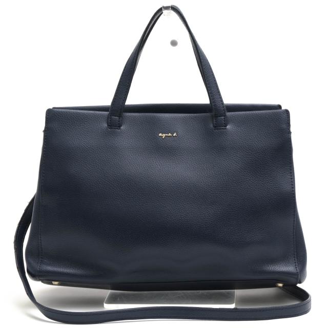 ○アニエスベー agnes b. 牛床革 トートバッグ IS11-02 sophie ソフィ 肩掛け ワンショルダーバッグ 2WAY ショルダーバッグ レディ 中古