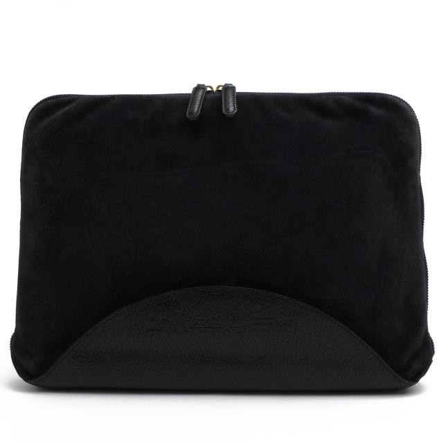 ○フェリージ Felisi Escape in elegance バッファロー型押し牛革 セカンドバッグ/クラッチバッグ 1300 A4サイズ収納可 ノートPC収 中古