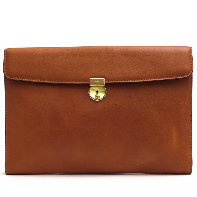○グッチ GUCCI 牛革 カーフ セカンドバッグ/クラッチバッグ  メンズ 【中古】 中古