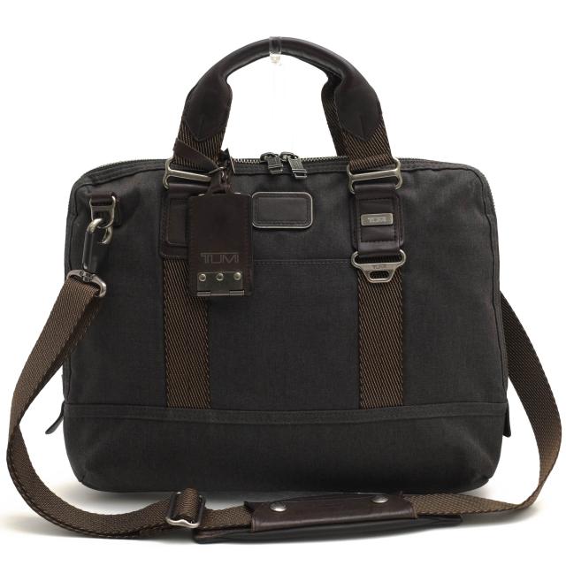 ○トゥミ TUMI Anthracite アンスラサイト ビジネスバッグ 22610ATH2 Earle Compact Brief アール コンパクトブリーフ A4サイズ収  中古