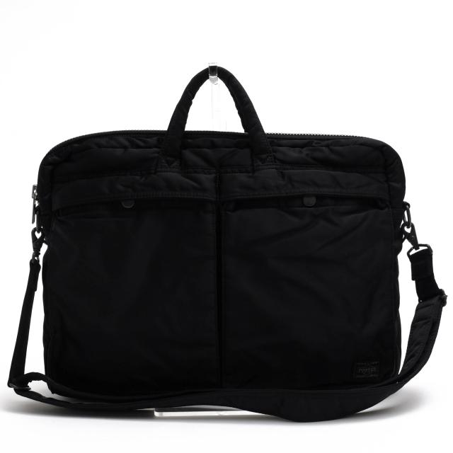 ○ポーター 吉田カバン PORTER ナイロンツイル ポリエステル綿ボンディング加工 ビジネスバッグ 622-79311 TANKER 2WAY BRIEFCASE  中古