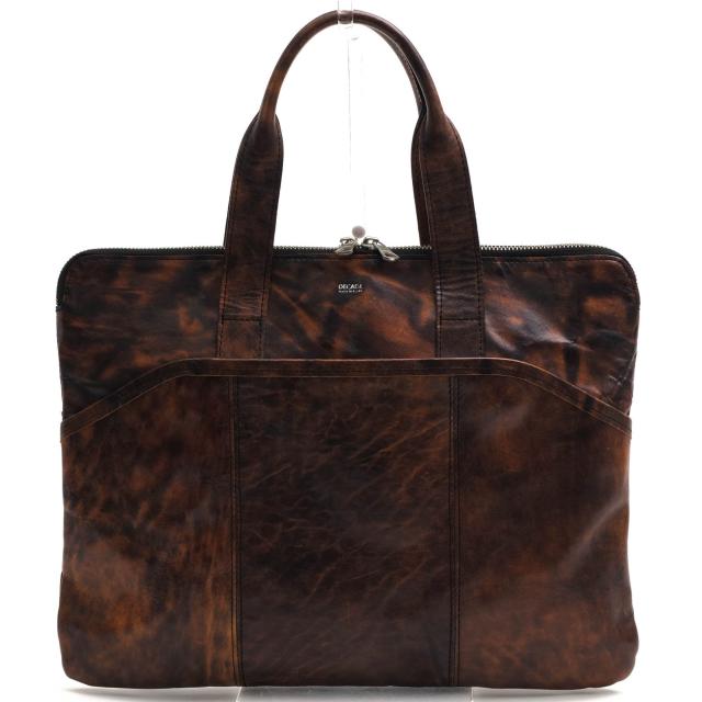 ○ディケード DECADE 馬革 ホースレザー ビジネスバッグ DCD-01073 Antique Horse Leather Business Bag A4サイズ収納可能 メンズ  中古