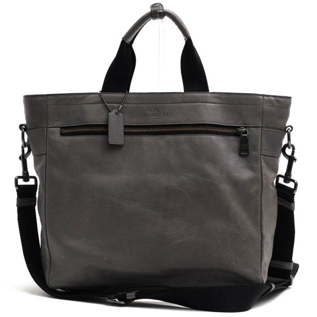 ○コーチ COACH スポーツカーフ 牛革 トートバッグ 71627 Utility Tote ユーティリティ 2WAY ショルダーバッグ メンズ 【中古】 中古