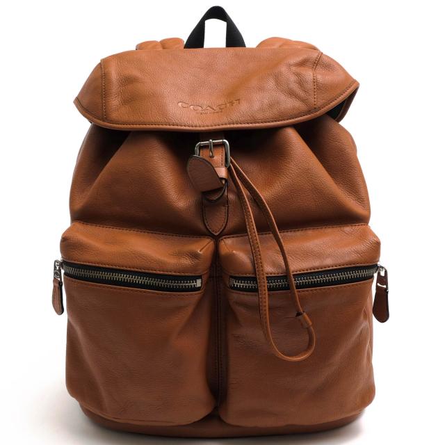 ○コーチ COACH スムースレザー 牛革 リュック F72305 Rucksack  メンズ 【中古】 中古