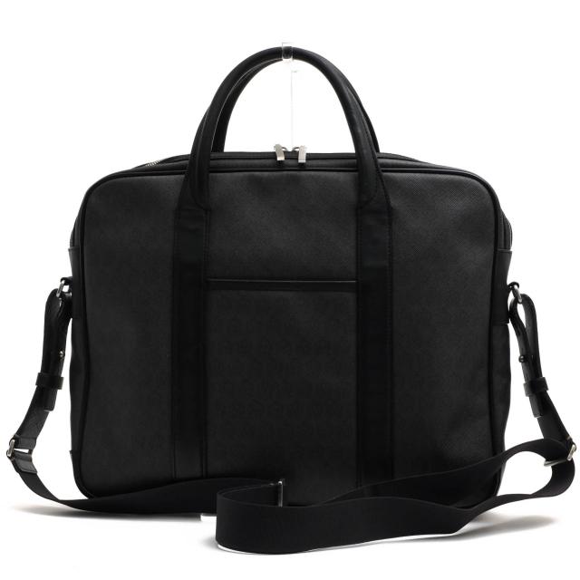 ○ダンヒル Dunhill 本革 シグネチャー コーテッド キャンバス ビジネスバッグ L3R781Z WINDSOR ウィンザー A4サイズ収納可 2WAY   中古