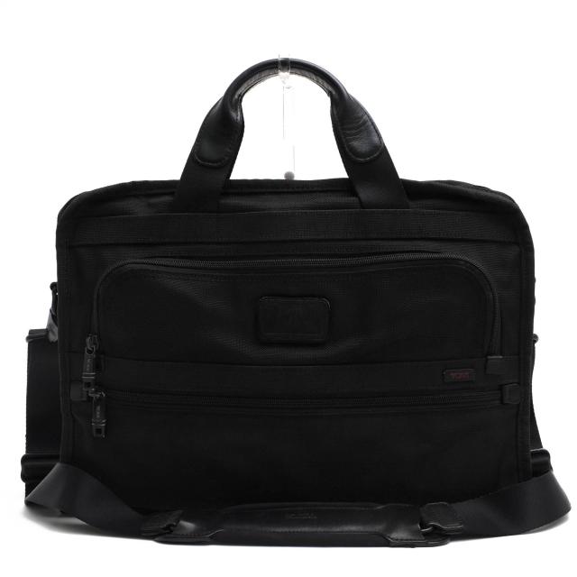 ○トゥミ TUMI FXTバリスティックナイロン ナパレザー ビジネスバッグ 26101DH ALPHA Slim Deluxe Portfolio スリム・デラックス・ 中古